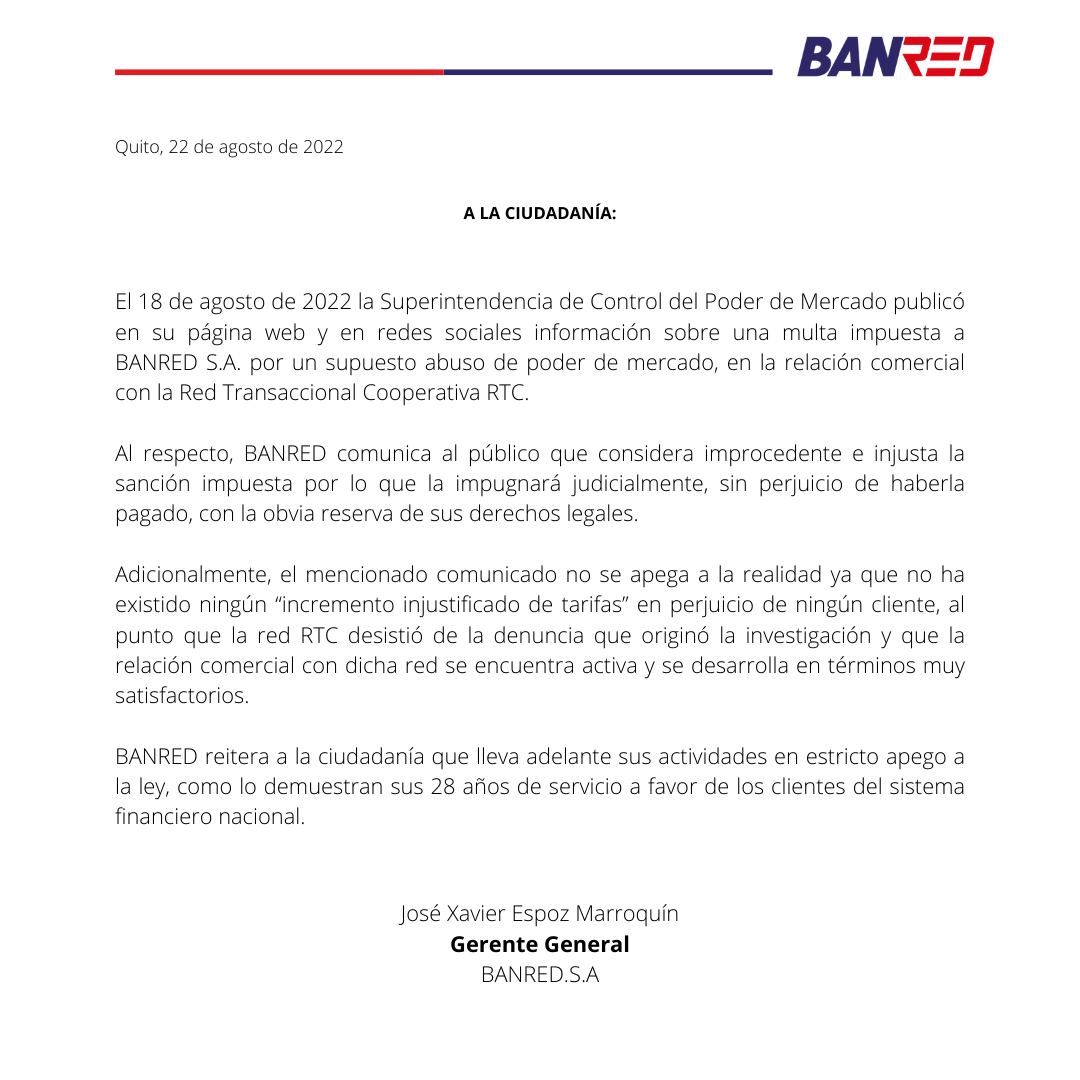 BANRED - Red interbancaria de cajeros automáticos y dispositivos de ...